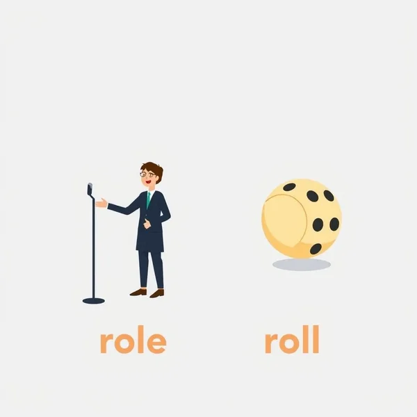 role vs. roll Desentrañando el Misterio Palabras Confusas Inglés